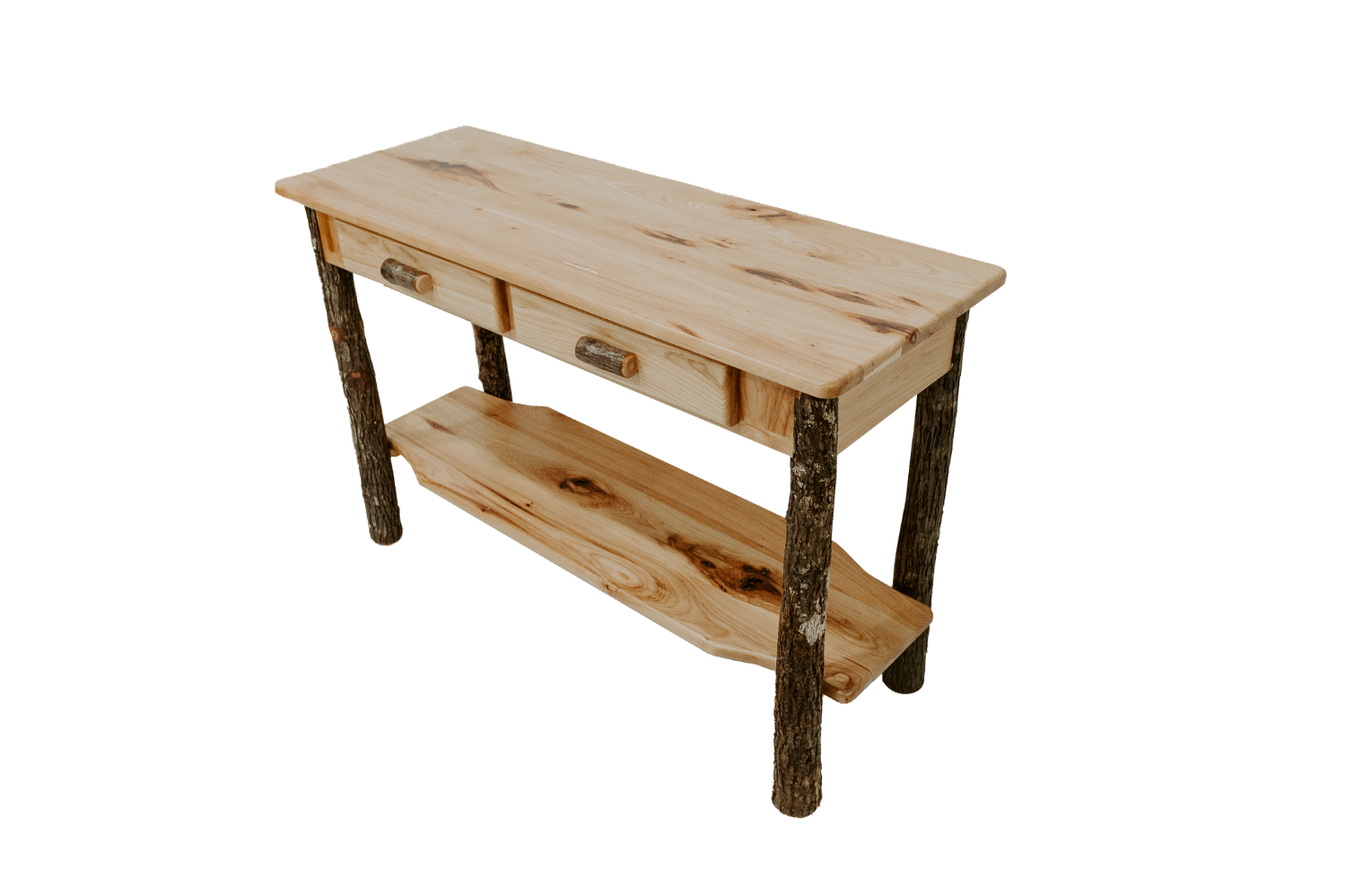 Rustic Hickory Sofa Table | Baci Living Room