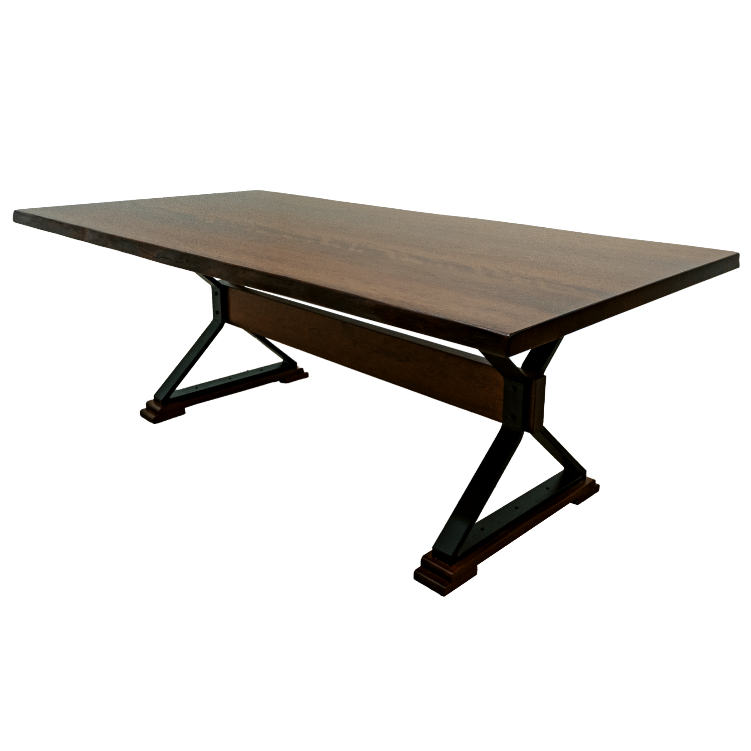 Metal X Base Trestle Table | Mountain Top Furniture
